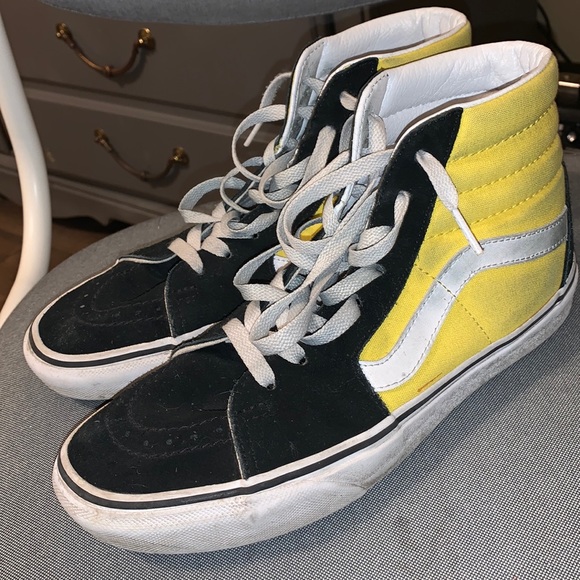 Vans | Shoes | Electric Yellow Custom Vans | Poshmark